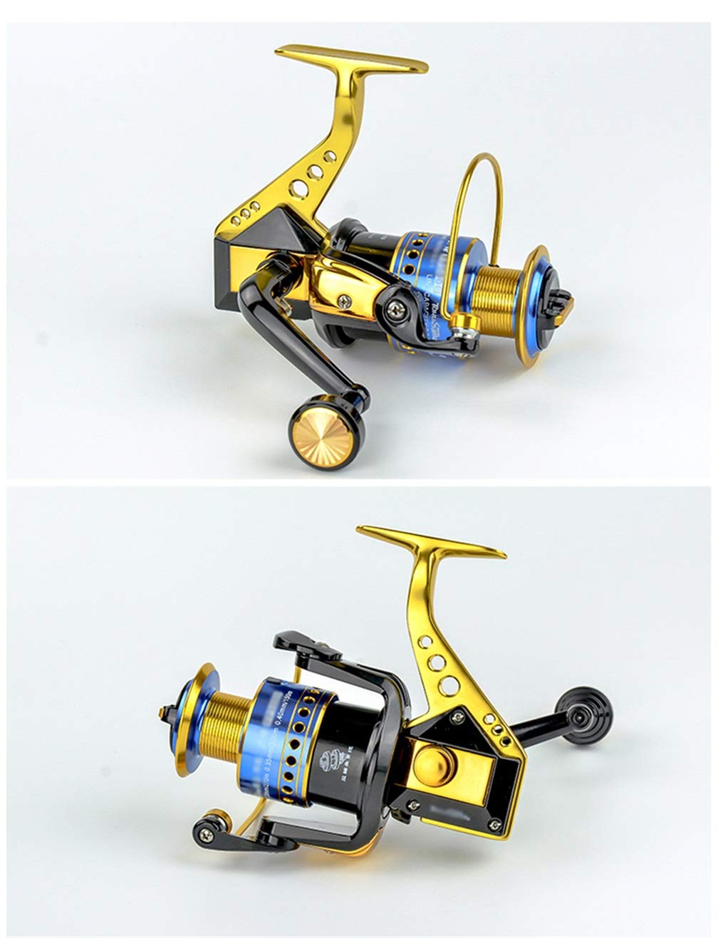 LLJPYX7L Brine Reel with 11 Bearings, Large-Capacity Rotating Fishing Reel, 5.5:1 Gear Ratio, Left/Right Rocker arm Interchangeable (Color : 7000)