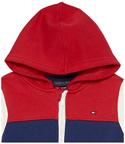 Tommy Hilfiger Baby Boys 2 Pieces Jogger And Toddler Layette Set, Medieval Blue/Heather/Scarlet, 3/6M US