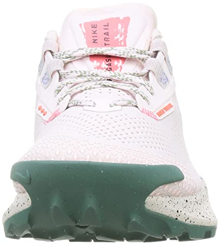 Nike Women's Race Running Shoe, Lt Soft Pink Aluminum Magic Ember Bicoastal Oil Green Phantom, 8.5