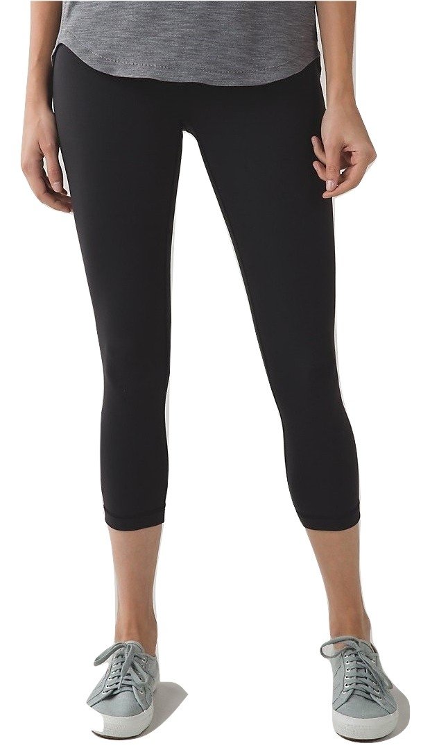 lululemon Wunder Under Crop III Yoga Pants (Black, 2)