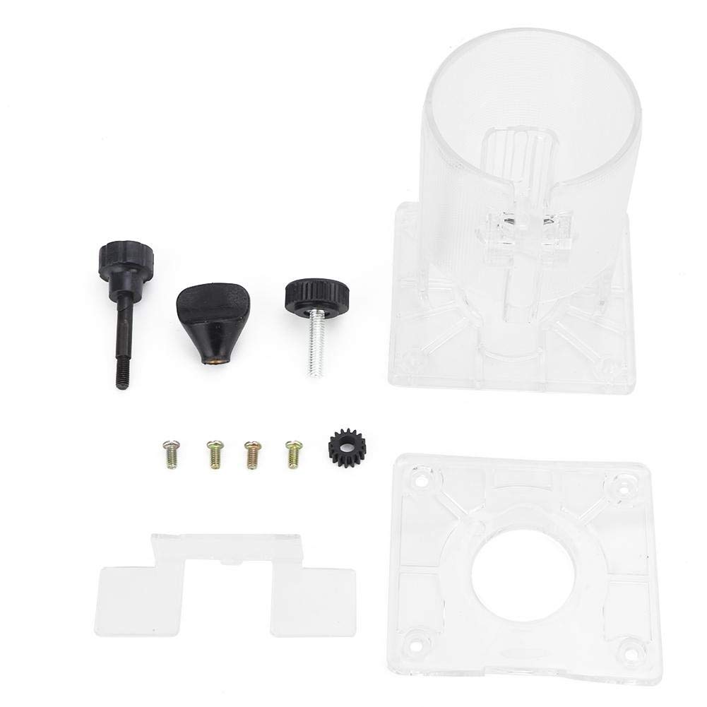Trimmer Base, Woodworking Trimmer Router Transparent Plastic Base Power Tool Protective Accessory(Thickened)