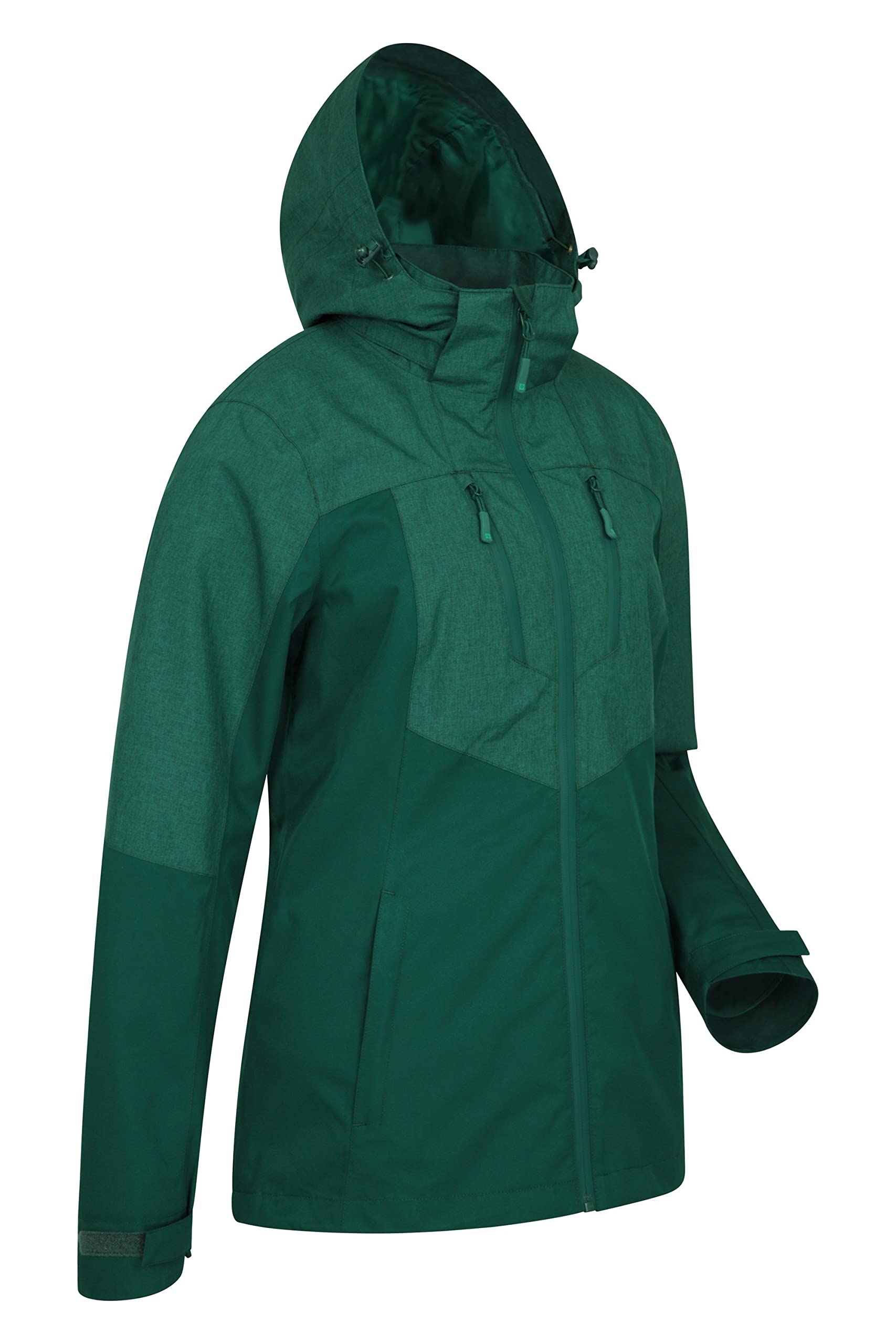 Mountain Warehouse Trail Extreme Womens Rain Jacket - Outdoors, Walks Khaki 16