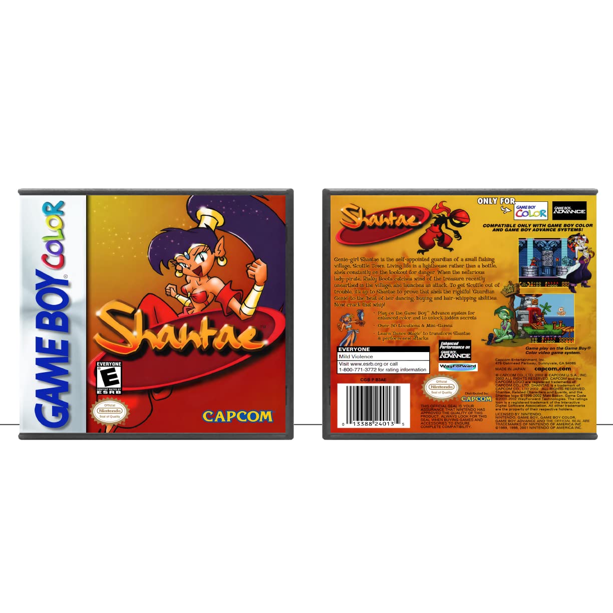Shantae | (GBC) Game Boy Color - Game Case Only - No Game