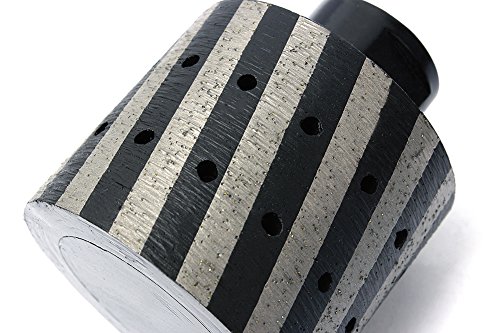 Z-Lion 2 Inch Diamond Drum Wheel Resin Filled Coarse Grinding with 5/8-11 Thread for Polishing Concrete Granite Stone Sink Hole(Grit 30)