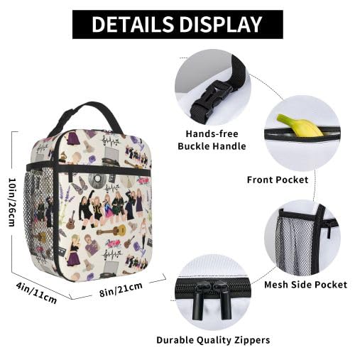 Lingtoolator unch Bags Organizer Bags Reusable Cooler Tote Lunch Box