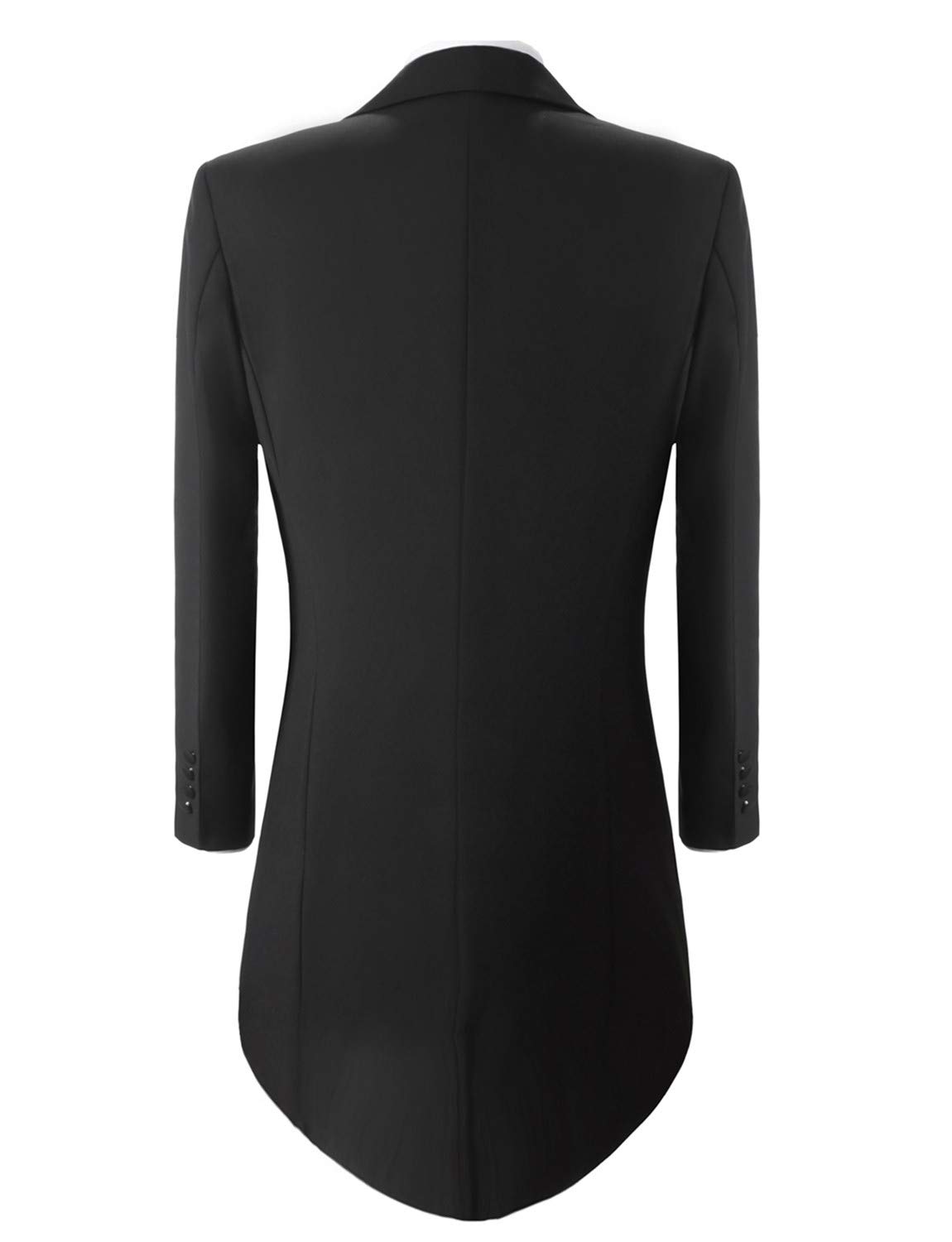 LilisĀ® Mens Premium Tail Tuexdo 3 Pieces Suit Tailcoat Jacket Tux Vest & Trousers Black