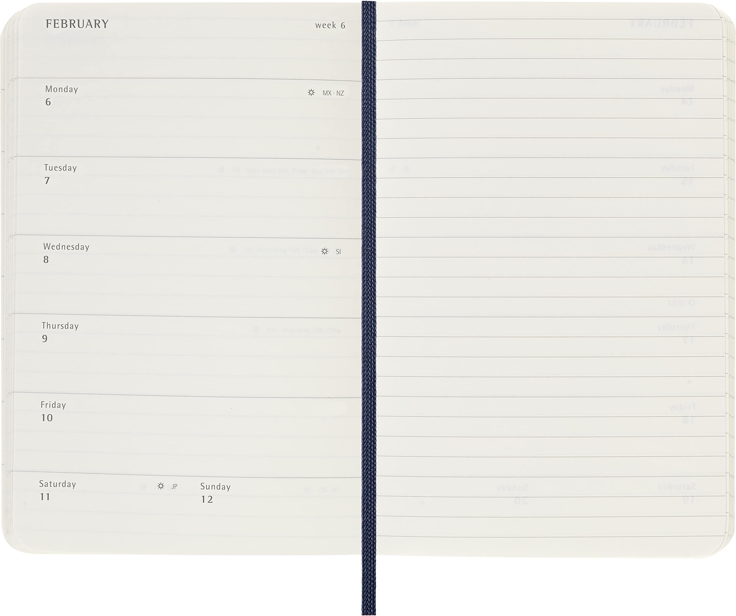 Moleskine Classic 18 Month 2022-2023 Weekly Planner, Soft Cover, Pocket (3.5" x 5.5"), Sapphire Blue