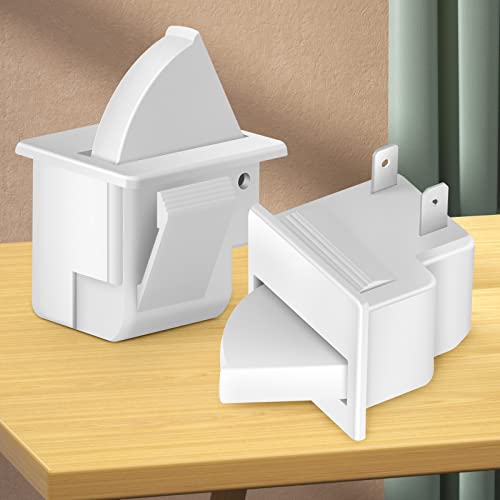 QCDENG 4PCS 2 Pin 2.5A 250VAC 5A 125VAC Refrigerator Door Light Control Switch