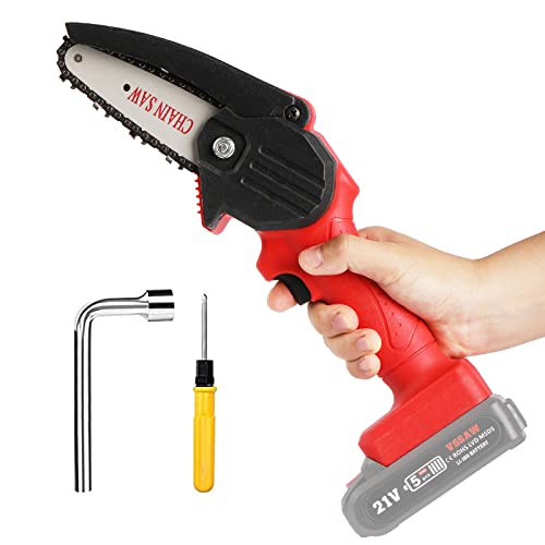 Mini Chainsaw Body, VSSAW 4 inch Small Chain Saw compatible with MAKITA Battery, Battery not included
