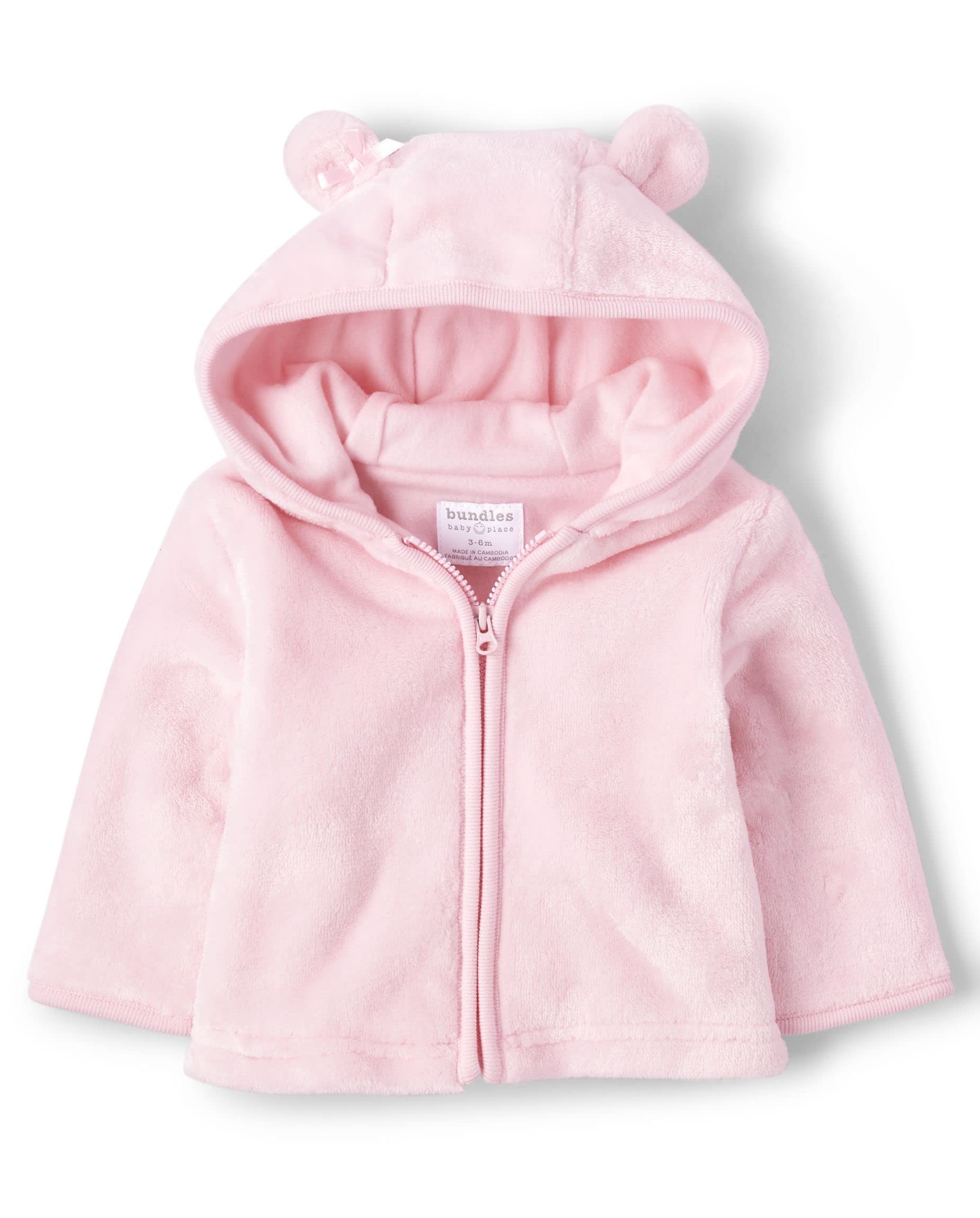 The Children's Place Baby Long Sleeve Cozy Jacket, Shell, Preemie
