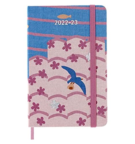 Moleskine Limited Edition 2023 Weekly Notebook Planner Sakura, 18M, Pocket, Bird, Hard Cover (3.5 x 5.5)