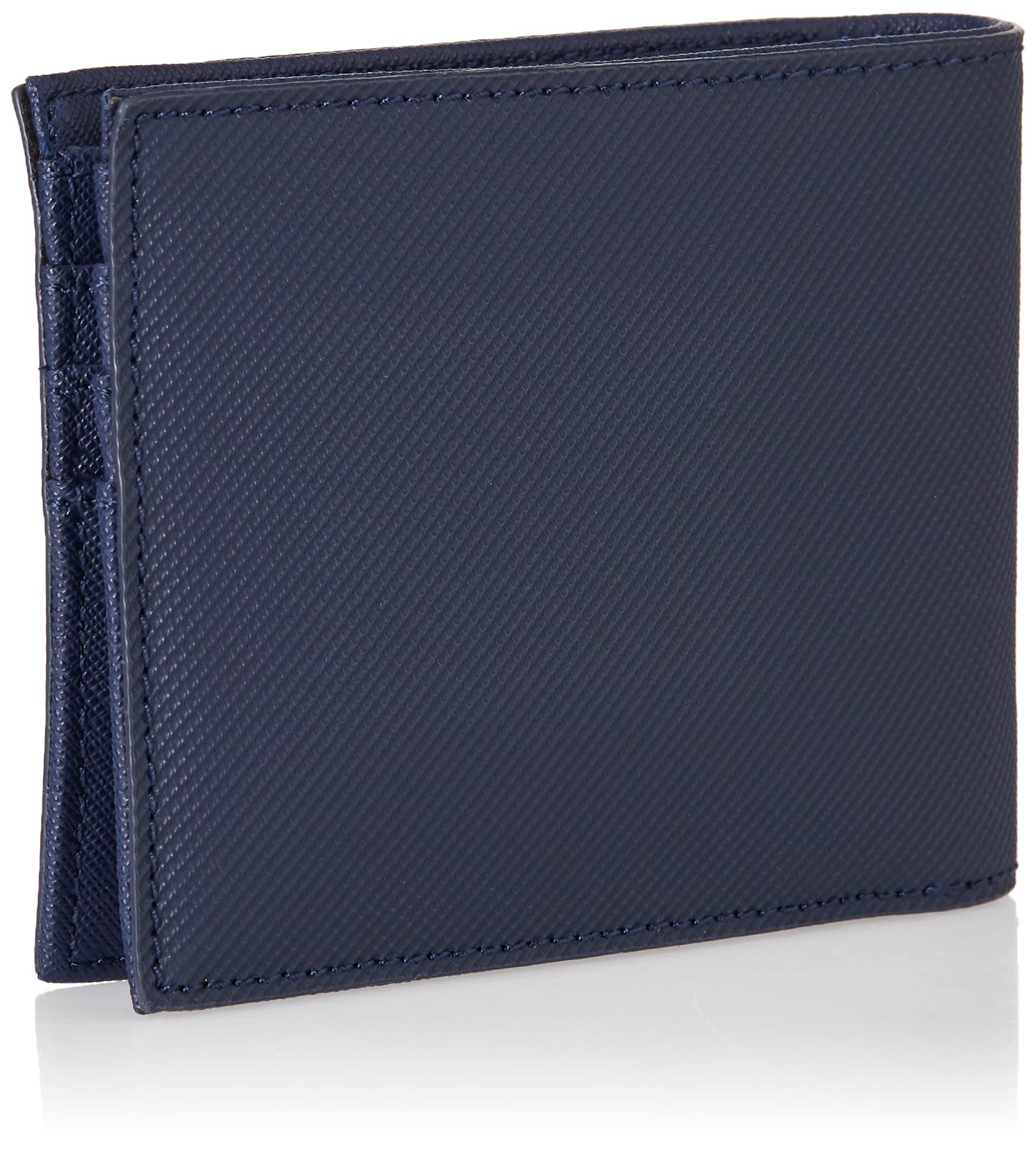 Lacoste mens Billfold Wallet, Peacoat, One Size US