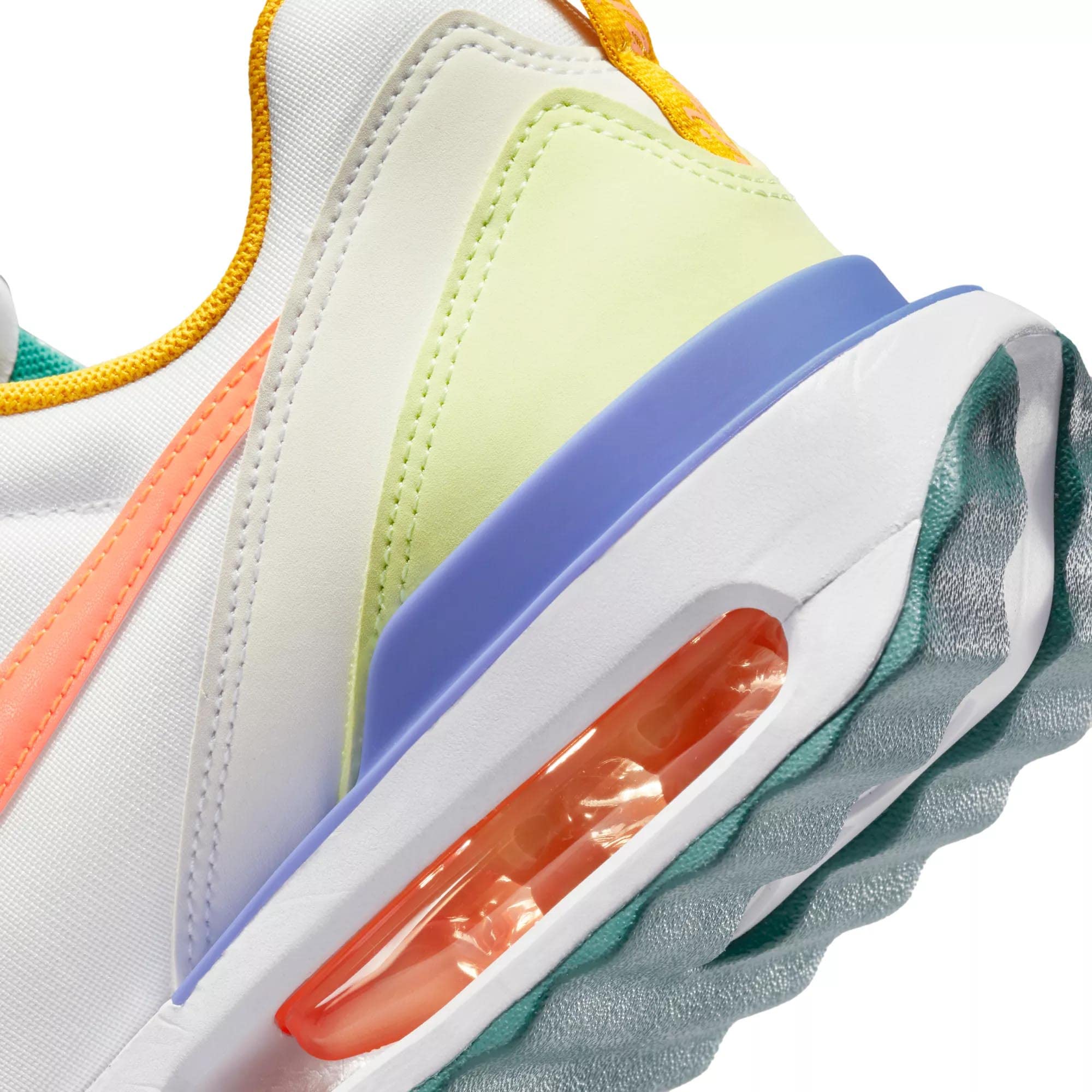 Nike Women's WMNS Air Max Dawn Running Shoe (White/Light Liquid Lime/Light Thistle/Peach Cream, us_Footwear_Size_System, Adult, Women, Numeric, Medium, Numeric_8)