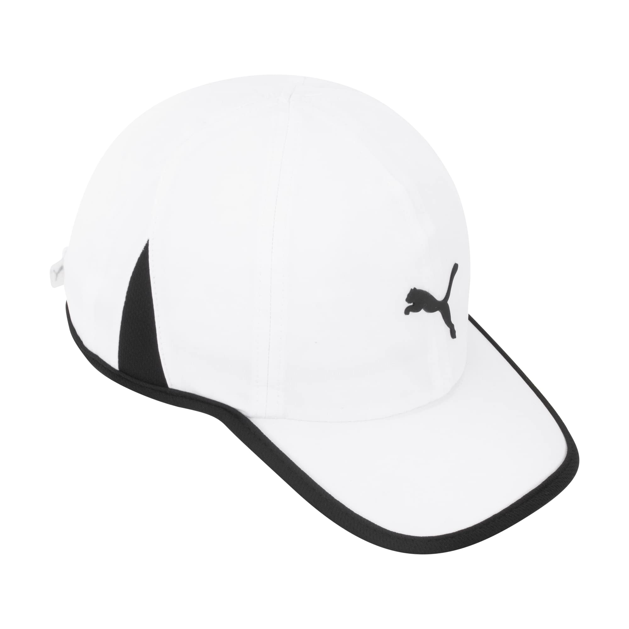 PUMA Unisex Everyday Performance Adjustable Strapback Baseball Hat (White/Black)
