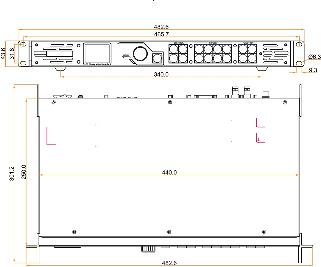 VX400 LED Display All in One LED Controller (Condition: 99% New)