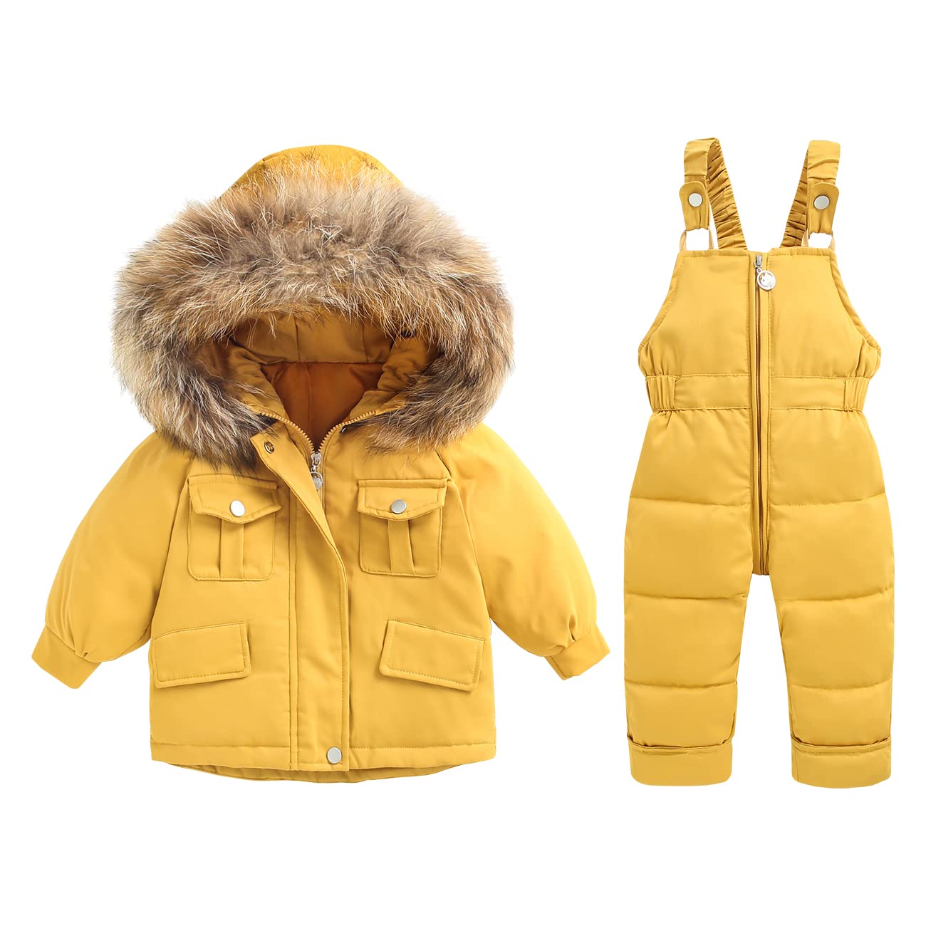 Tumaron Toddler Boys Snowsuit Snow Pants And Jackets Bib Winter Kids Clothes Baby Coat