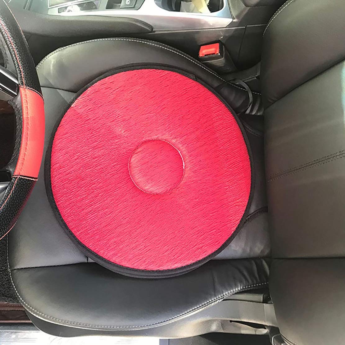 Luoshan Seat Cushion, Comfortable and Breathable 360° Rotating Car Seat Cushion, Suitable for Office Seats/Living Room (Color : A)