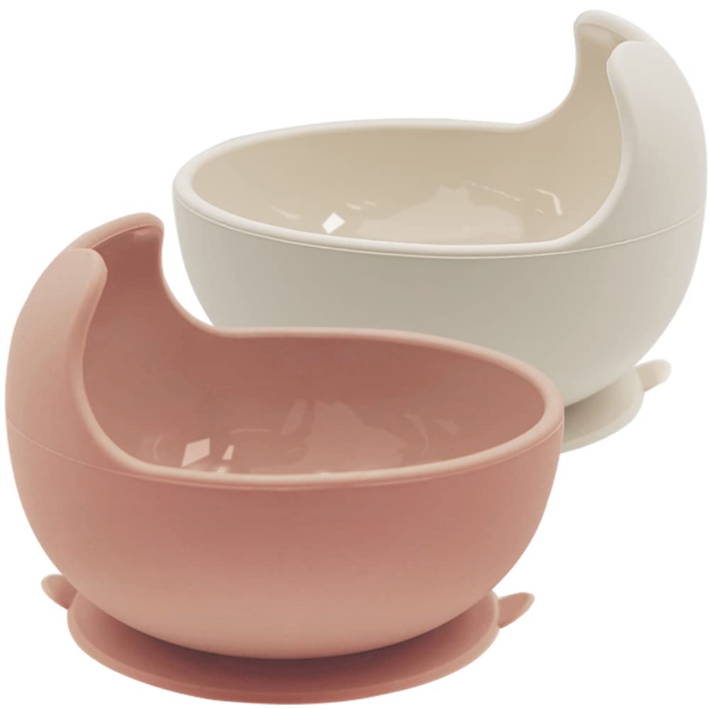 TotAha Silicone Suction Baby Bowl | Inwardly Curved Walls Preventing Dropping | Easy Scooping | Firmly Stick | BPA-Free Non-Slip Design
