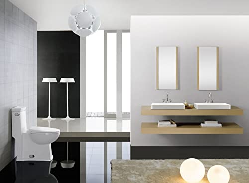 Swiss Madison Well Made Forever SM-VS202 Carré Vessel Sink, Glossy White