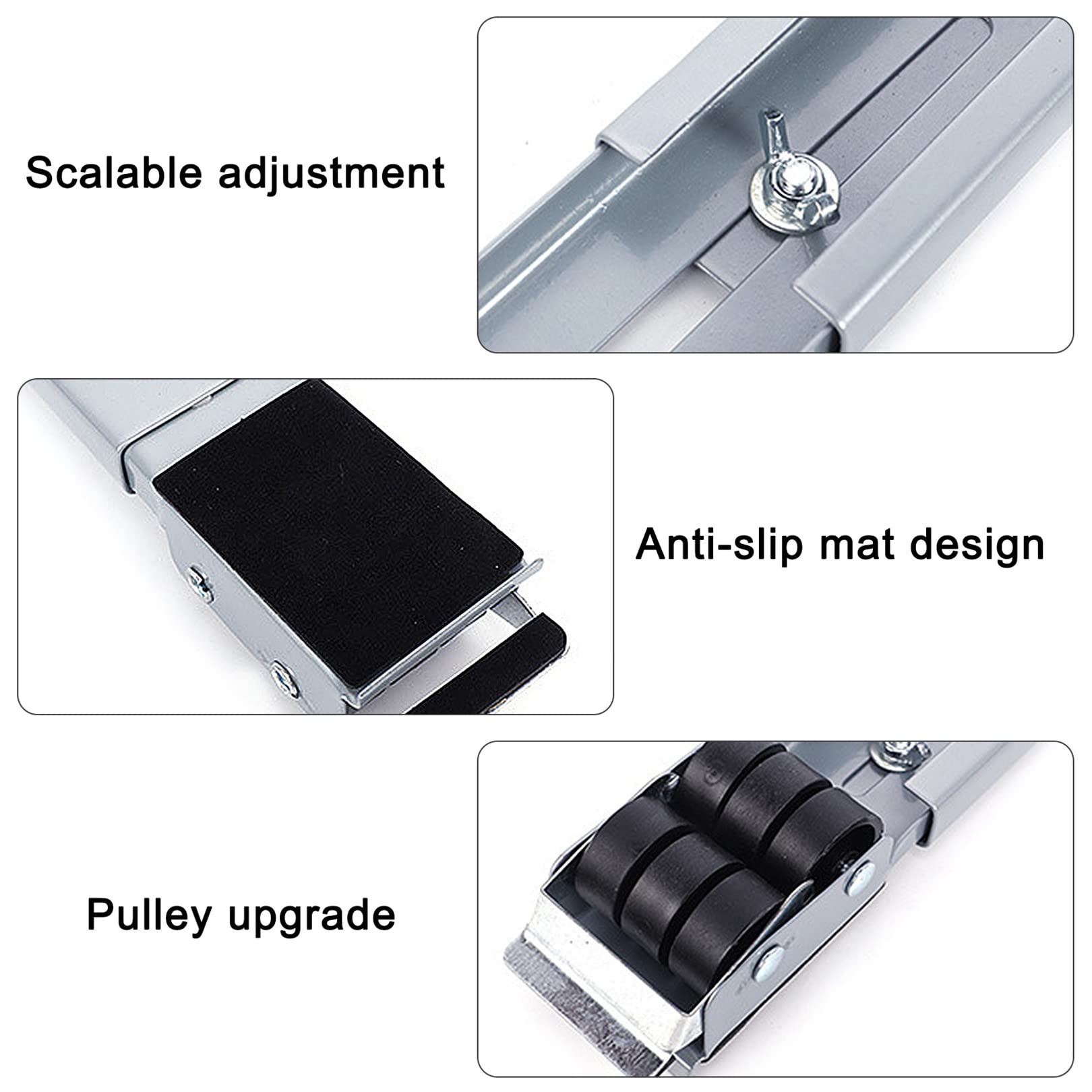 Lidengdeng Washing Machine Pedestal, Refrigerator Stand, Universal Mobile Tool Base, Movable Adjustable Washer and Dryer Stand, Refrigerator Base, Roller with Brake, Firm, Non Slip, Wheeled, 2 Pcs