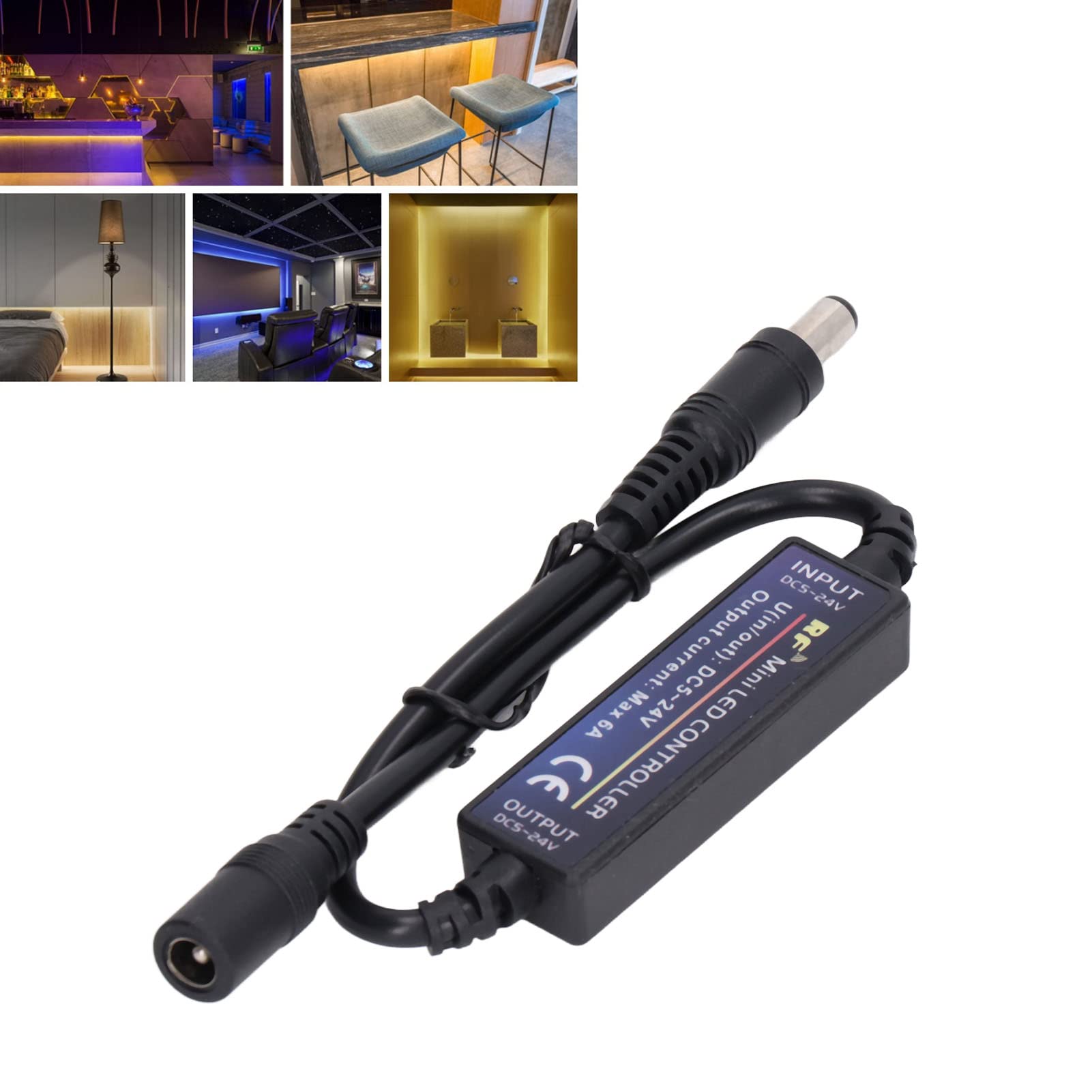 Mini Dimmer Controller Dimmer Switch Brightness Mode Effect Mode Remote LED Dimmer Controller 14 Key Control for Household KTV