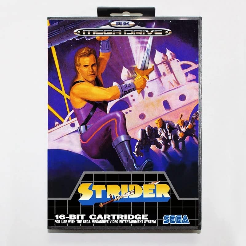 Strider - EUR Cover 16 Bit MD Game Card For Megadrive Genesis Video Game Console With Retail Box ( US EU SHELL )