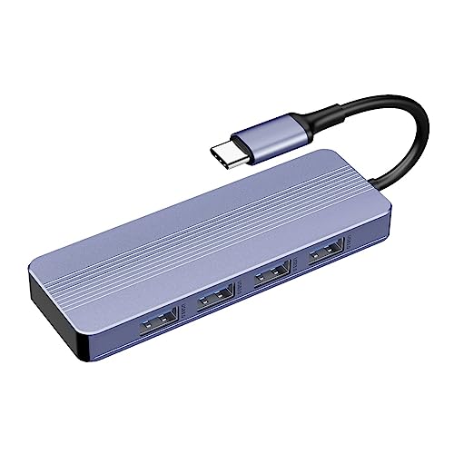 sunshot USB C Hub 4 Ports, Portable USB C 3.1 to Type C 3.0 Hub 5Gbps, Compatible with Laptop, PC Phone Tablet Supports USB Flash Drive,iPad，MacBook,Card Reader, Mouse, Keyboard, MIDI,and More