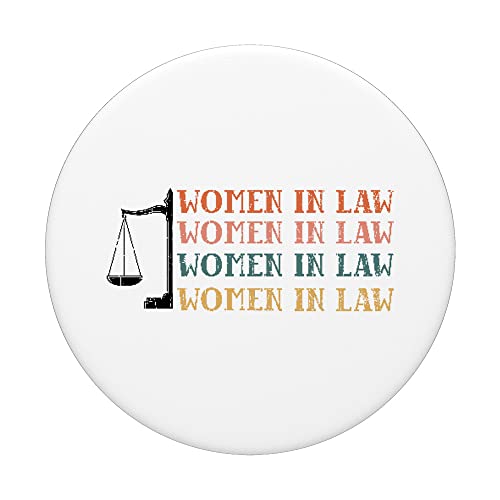 Women In Law Funny Lawyer Attorney Law School Graphic PopSockets Swappable PopGrip