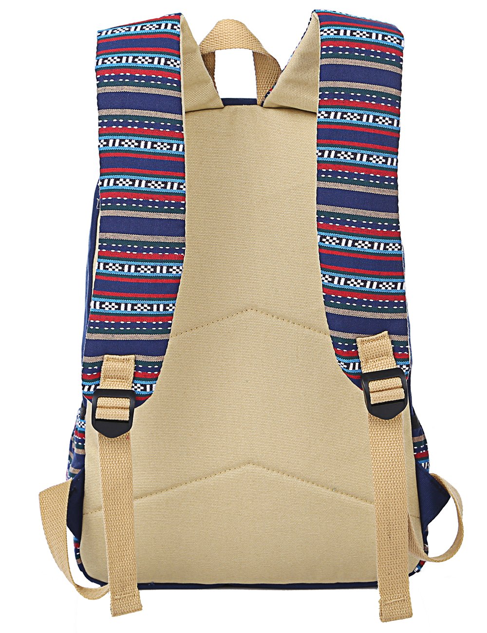 mygreen Casual Style Lightweight Canvas Backpack School Bag Travel Daypack Army Green