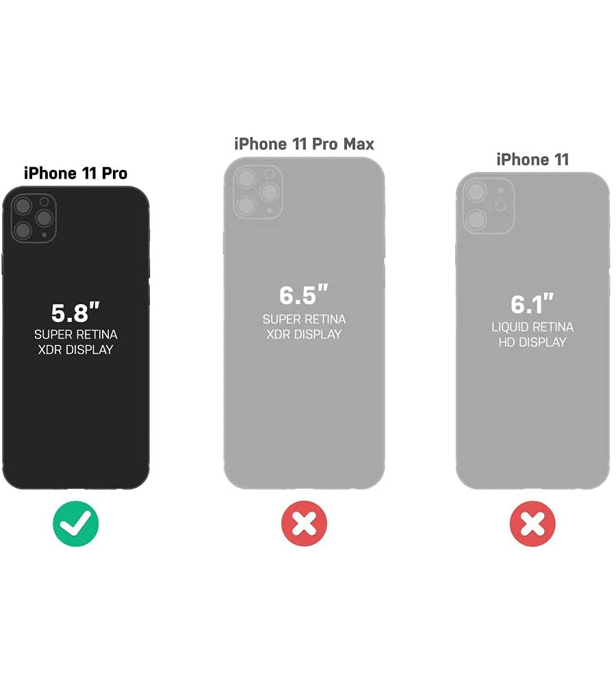 OtterBox Symmetry Series Case for iPhone 11 PRO, iPhone Xs, iPhone X (ONLY) Non-Retail Packaging - Black