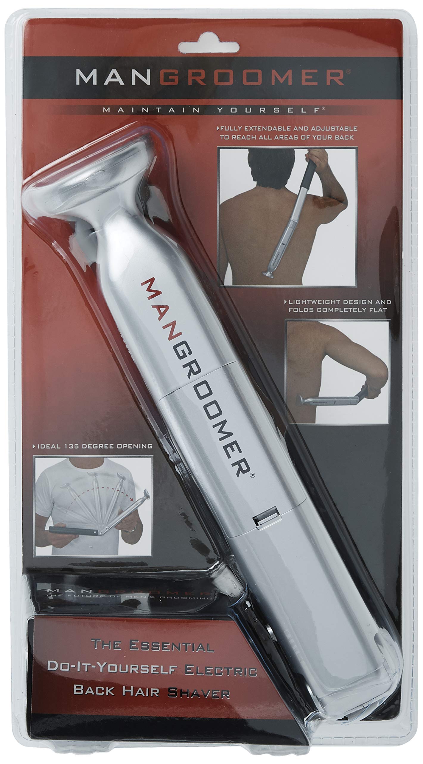 The Super Stud 2 Product Back and Nose Grooming Bundle by MANGROOMER β Bundle Includes The Essential Back Hair Shaver and Professional Nose and Ear Hair Trimmer