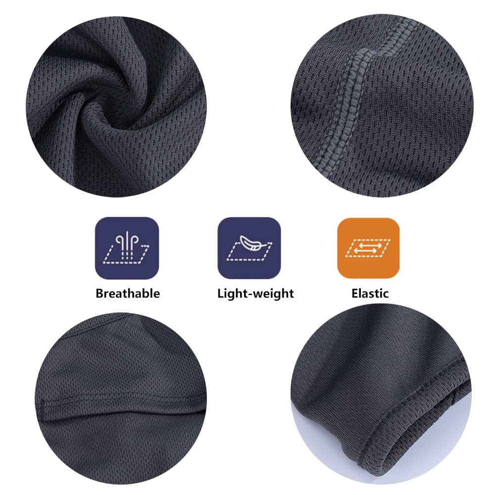 RnCop 2 Pack Balaclava Face Mask for Men Women Lightweight Ski Motorcycle Running Riding-Black