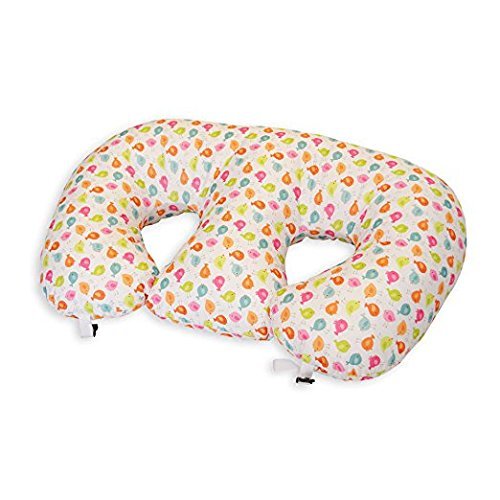 Twin Z The Pillow - 6 uses in 1 Twin Pillow ! Breastfeeding, Bottlefeeding, Tummy Time, Reflux, Support and Pregnancy Pillow! Waterproof Birds