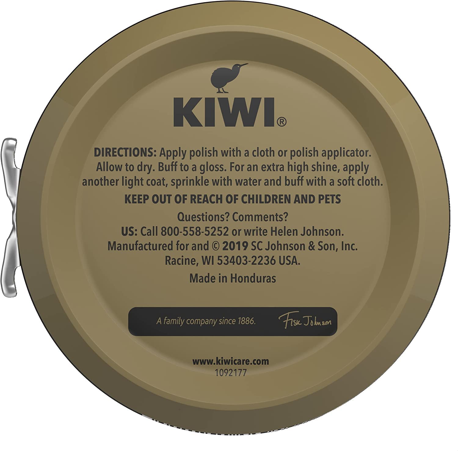 KIWI Parade Gloss Premium Shoe Polish Paste, 1-1/8 Ounce, Black - 6 Pack
