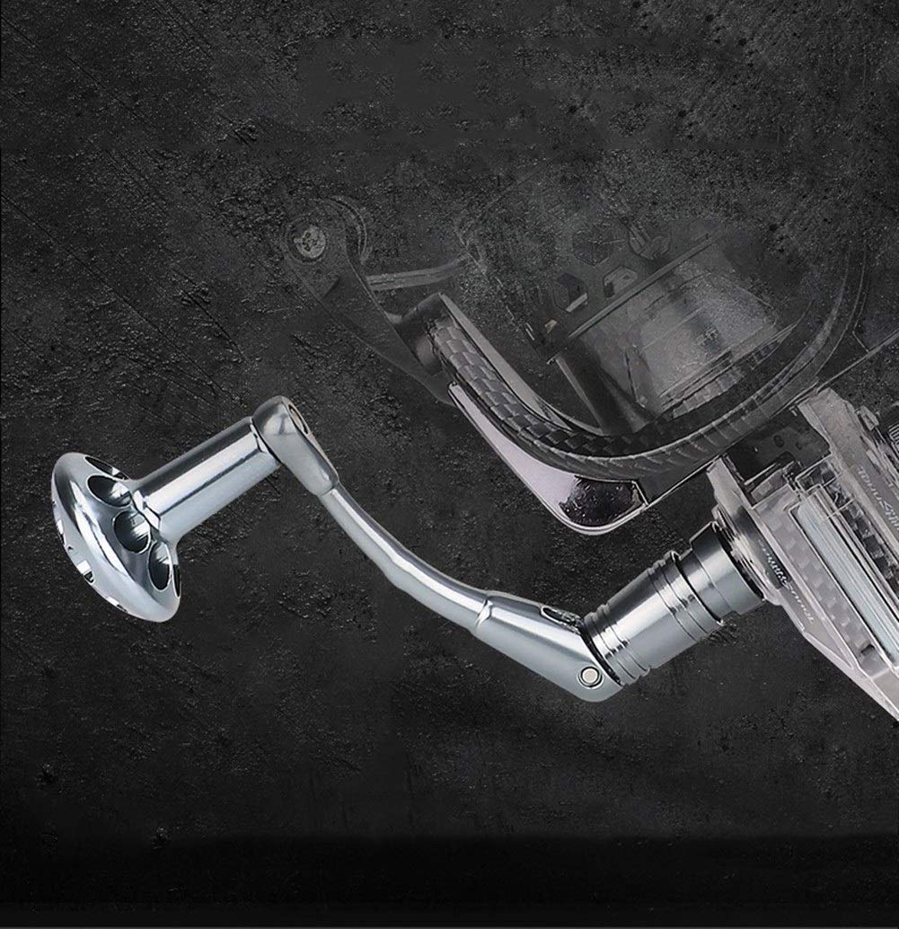 LLJPYX7L Spinning Reel for Beginners, 18 Stainless Steel Bearings, Lightweight All-Metal Design, 4.9:1/5.5:1 Gear Ratio, Interchangeable Left and Right (Color : 5000)
