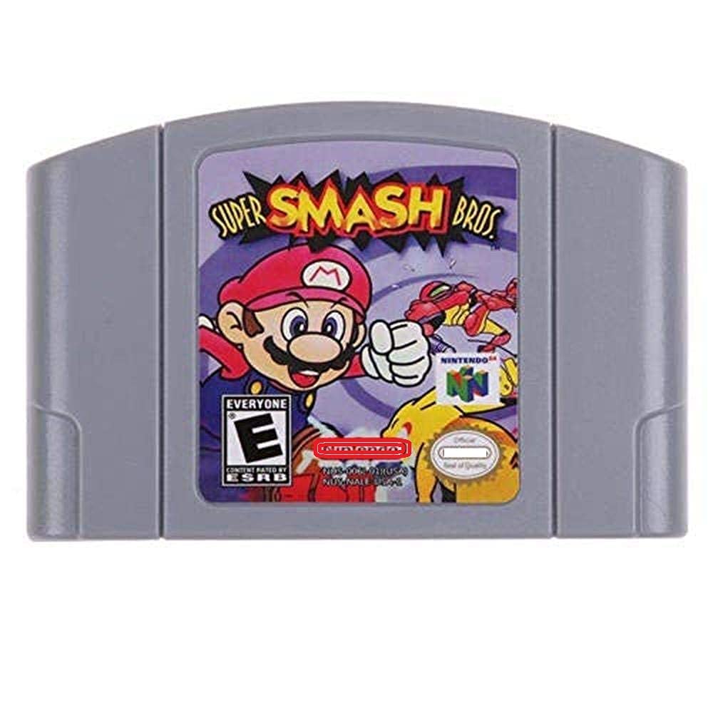 Supe Smash Bros Game Card For N64 US Version