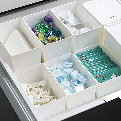 Zerodis Storage Box, Plastic Desktop Storage Box Plastic Storage Bin Tote Multifunction Dustproof Storage Box Organizing Container with Lid for Home Desktop(#1)