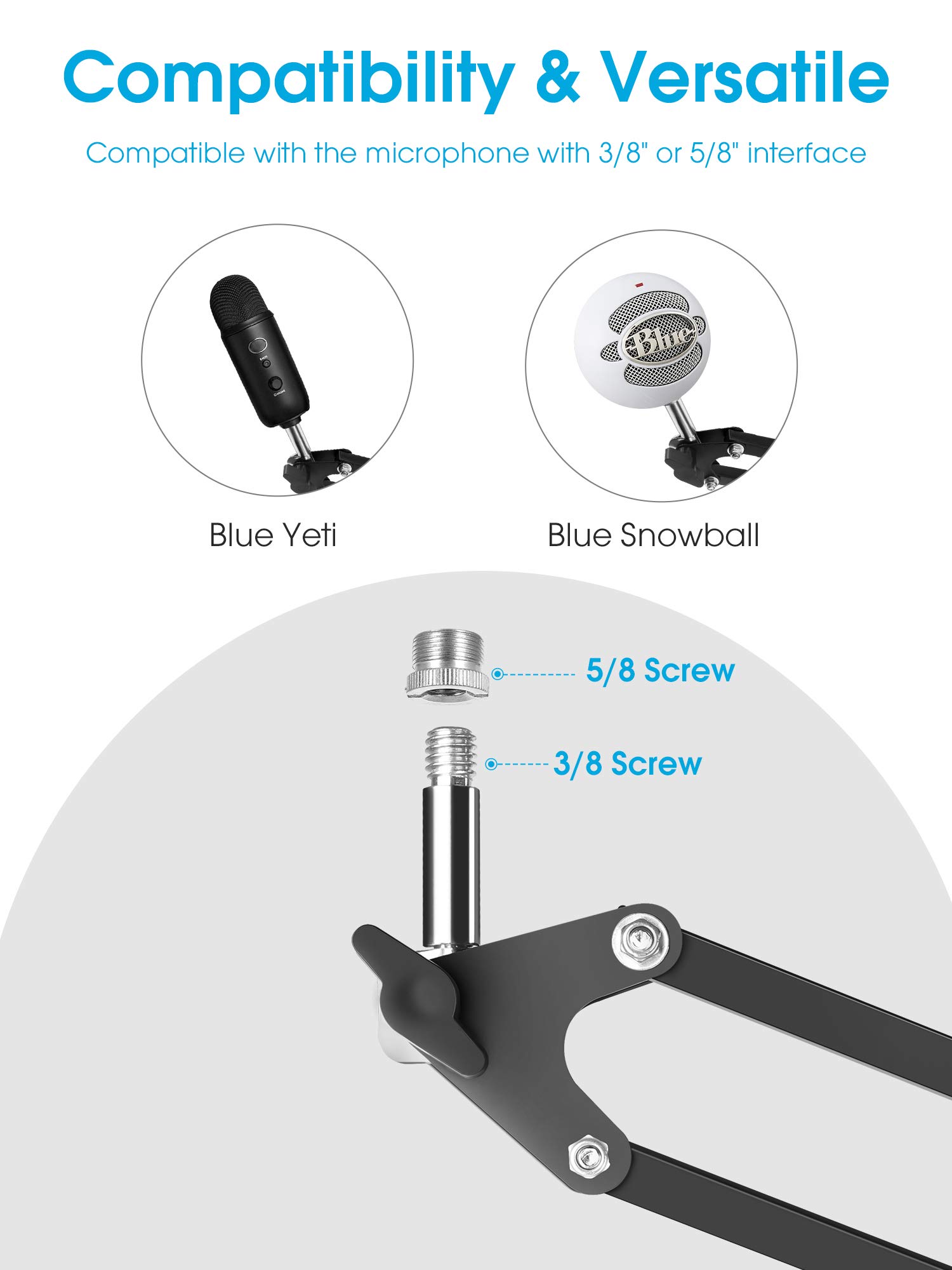 MAS30 Upgraded Heavy Duty Microphone Arm Stand