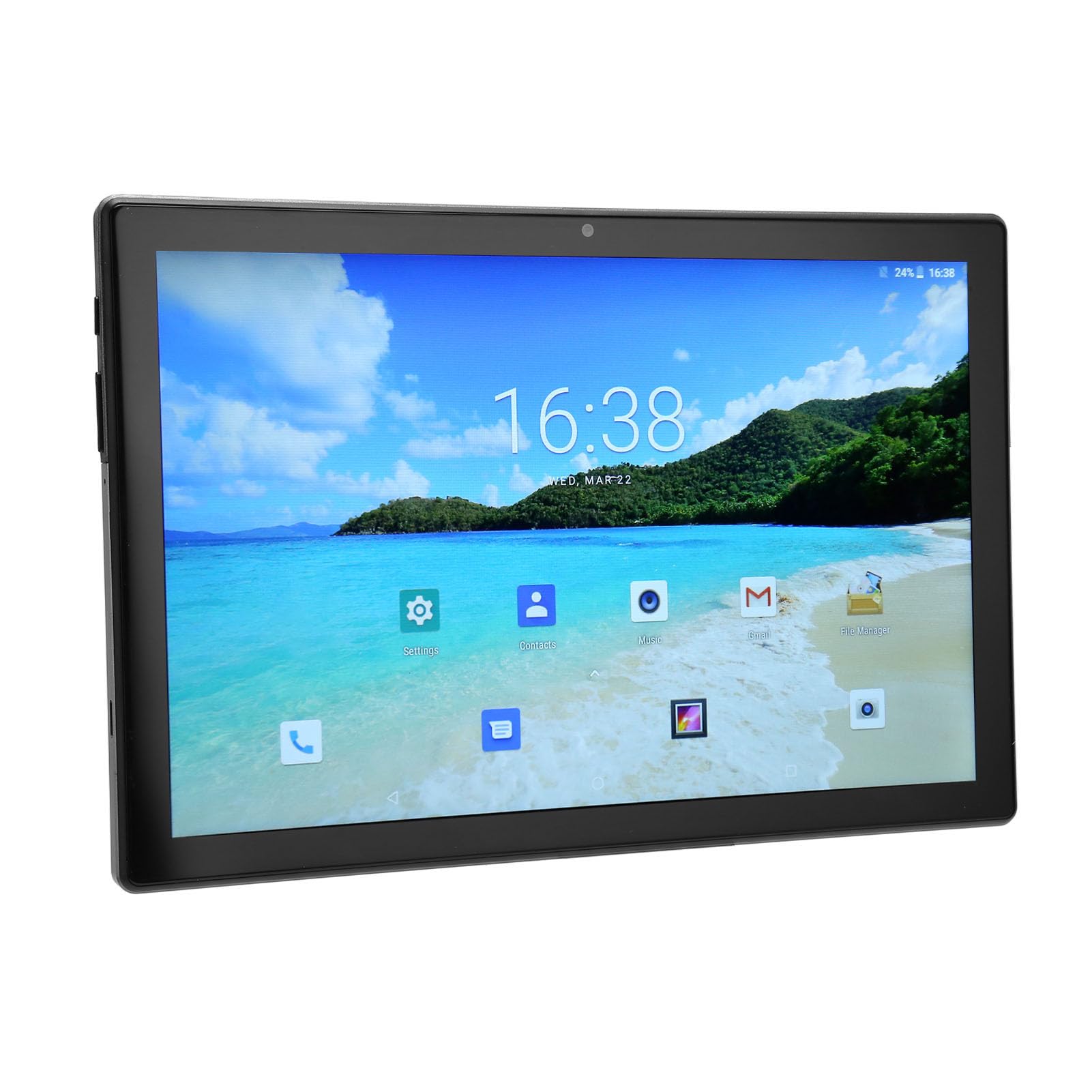 Luqeeg Tablet PC, 8 Core CPU Blue 5G WiFi 2 in 1 10.1 Inch Tablet for Learning for Android 12 (US Plug)