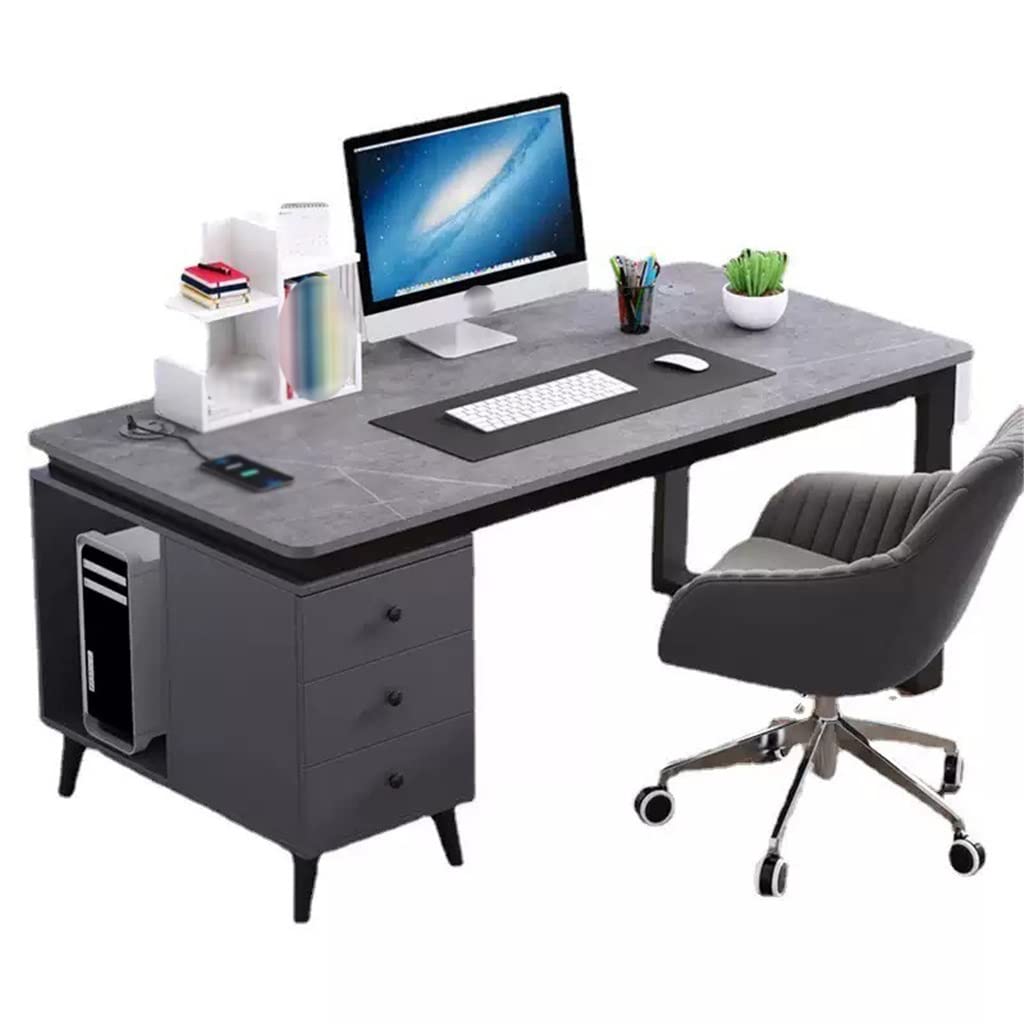 KXDTZ Rock Slab Computer Desk Desktop Home Bedroom Gaming Desk Study Desk Study Desk