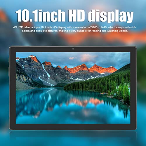 Tablet, 10.1in Gaming Tablet, Portable HD Tablet PC, RAM 10GB ROM 256GB, Dual SIM Dual Standby for Android11,3200x1440 HD 4G LTE Calling Tablet (Iron Grey)