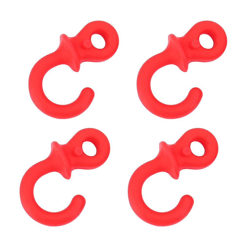 Monkey Tail Silencers, Archery String Silencer Bow Stabilizer Compound Bow Vibration Bowstring Damper Shock Absorber Durable Rubber Sports Genuine Accessories Compound Bows Archers Lovers Red 4Pcs