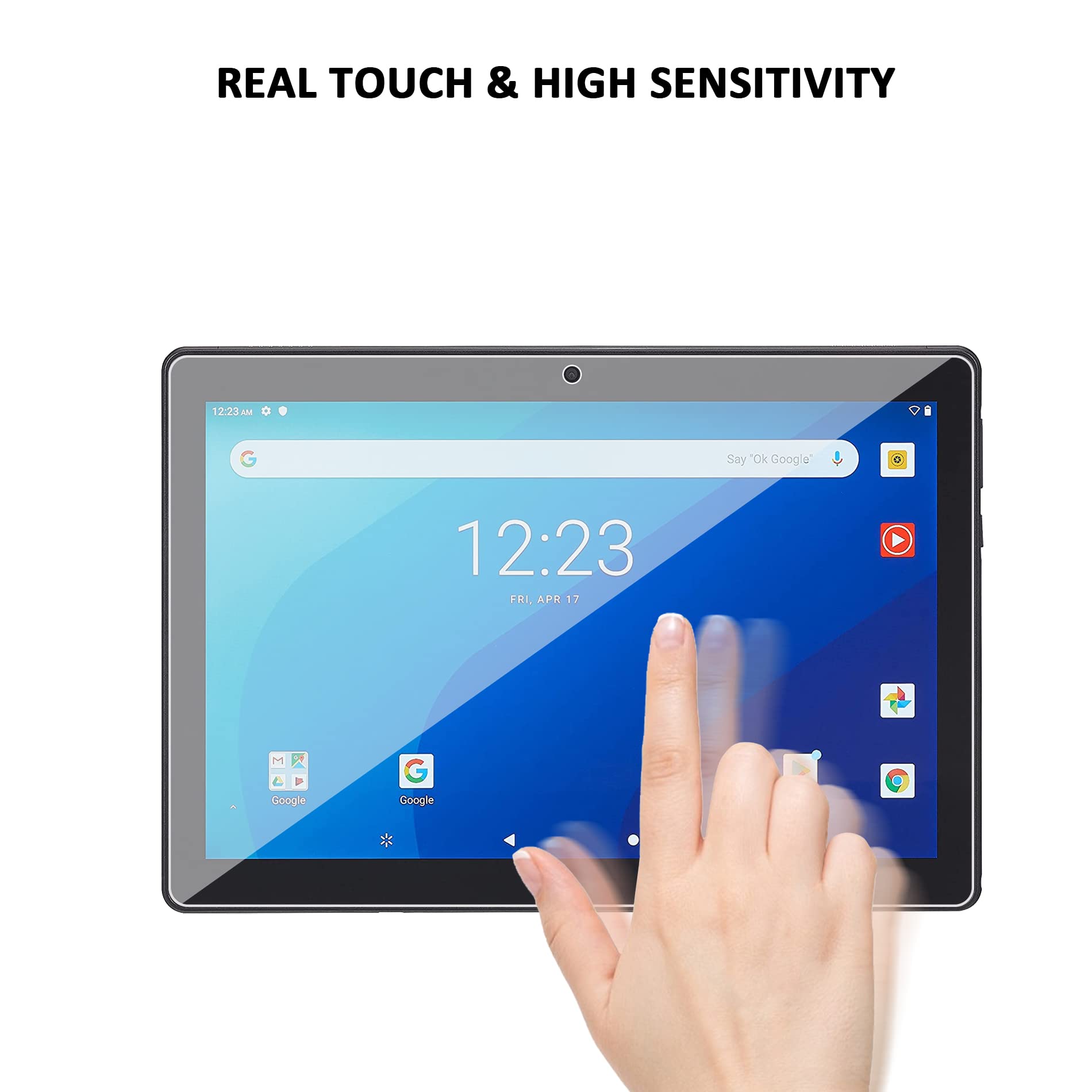 TopEsct 2-Pack Screen Protector for Walmart Onn 10.1 Pro Tablet 2020,Tempered Glass Walmart Onn 10.1 Pro Model 100003562,9H Hardness, Ultra Clear, Anti-Scratch