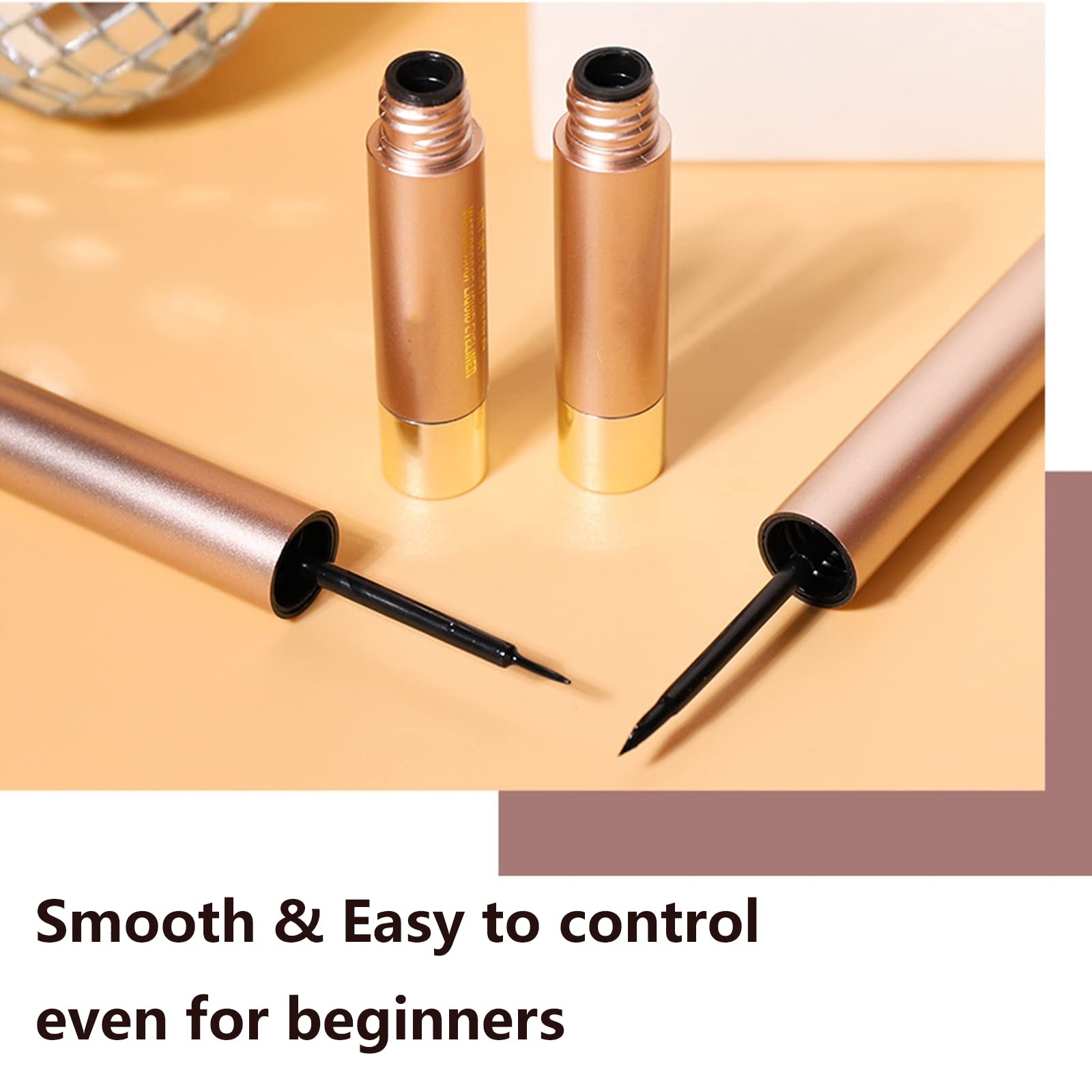Liquid Eyeliner,Black Eyeliner, Waterproof Eyeliner Pencil Smudge Proof, Quick Dry Eye Liner Pencils Precise Thin Eyeliner Liquid Liner Pen, Easy to Control Long Lasting Matte Liquid Eyeliner Makeup Cosmetics for Women Girls Men, All Beginners , 5ML/0.16F