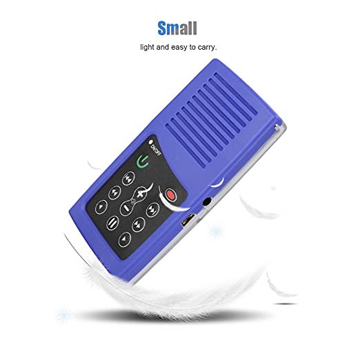 TOPINCN Audio Bible Player Solar Charging E Bible eReader Tablet Built in 4G Capacity 350mAh Battery (Blue)