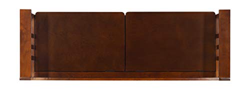 Linon Home Decor Storage Bench with Short Split Seat Storage, Walnut, 50 inchw x 17 inchd x 25.25 inchh.