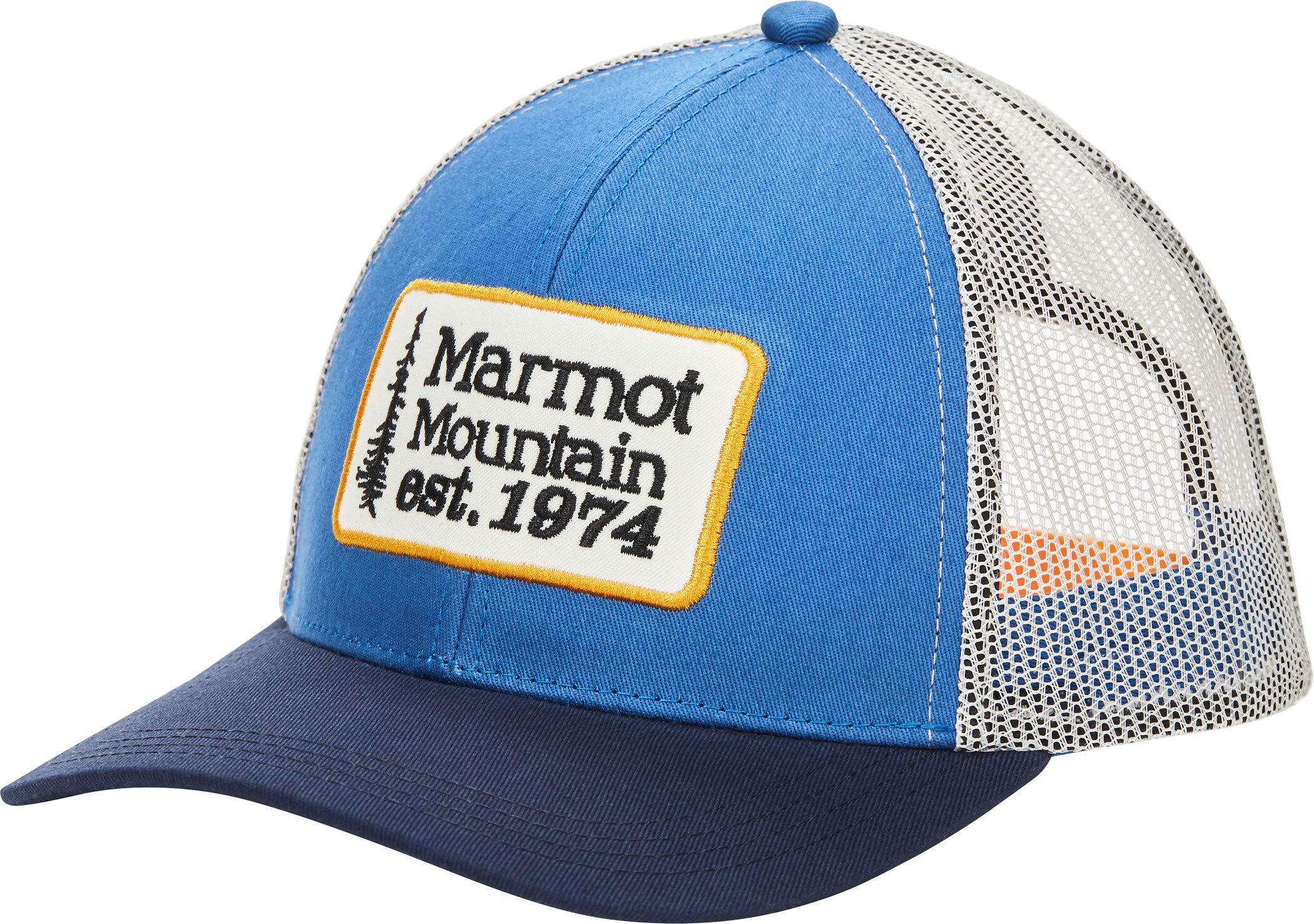 MARMOT Mens Retro Mesh Trucker Hat, Botanical Garden/Scotch