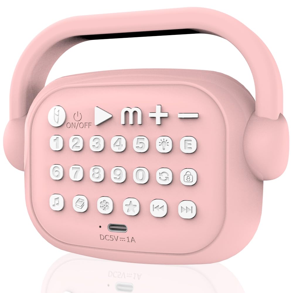 LeiHui Audio Player, Educational Toys for Imagination Building, Screen-Free Digital Listening Experience for Music, Stories, White Noise, and More 10+ Months (Blue)