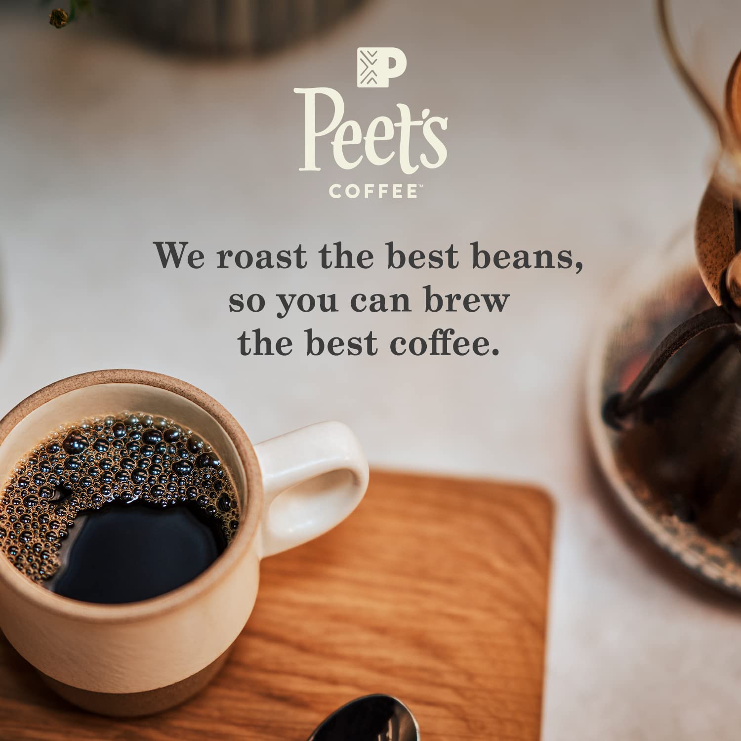 Peet’s Coffee, Vanilla Cinnamon - Flavored Coffee, 10 K-Cup Pods for Keurig Brewers (1 box of 10 pods), Light Roast