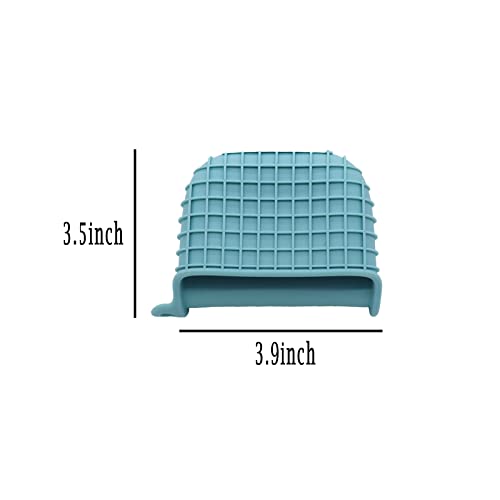 Mini Silicon Oven Mitts Gloves Hand Clip Heat Resistant Oven Gloves Blue